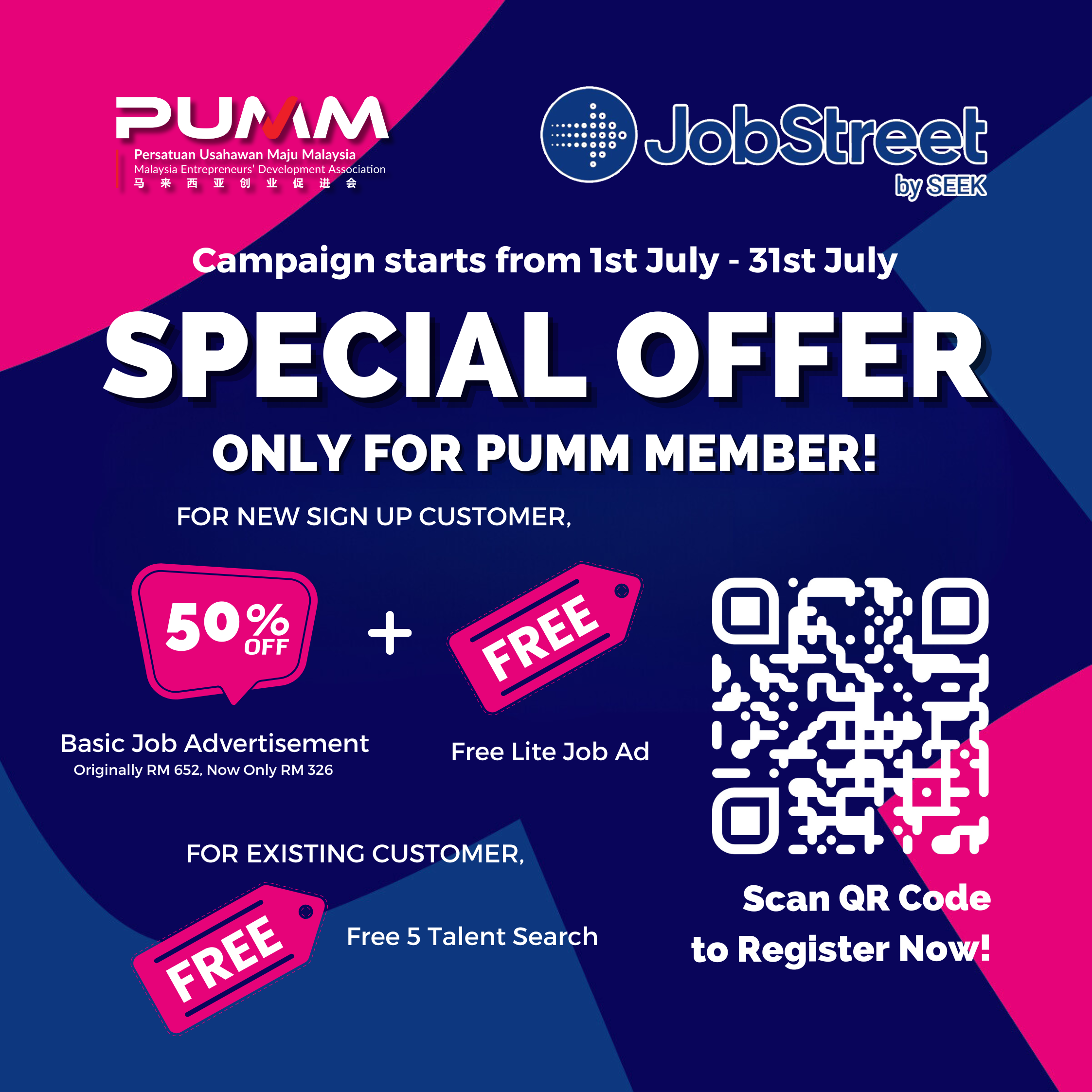 Don't miss out on this exclusive offer from Jobstreet! 别错过 Jobstreet 的 ...
